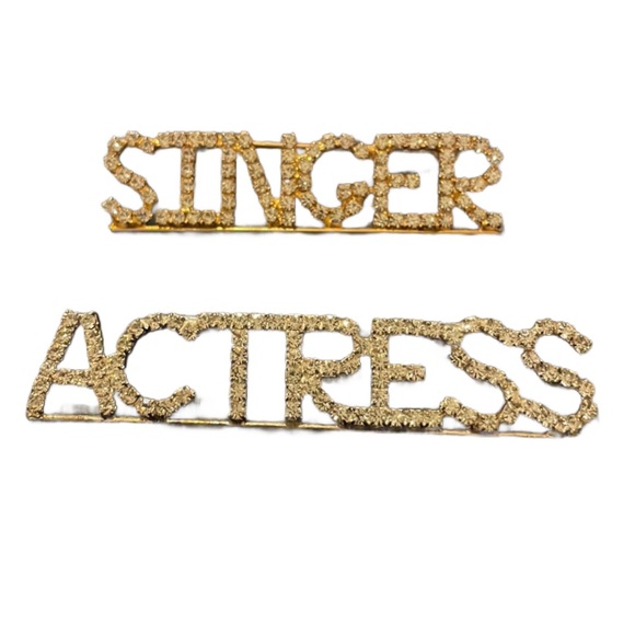 unbranded | Jewelry | Set Of Rhinestone Pins Singer And Actress | Poshmark